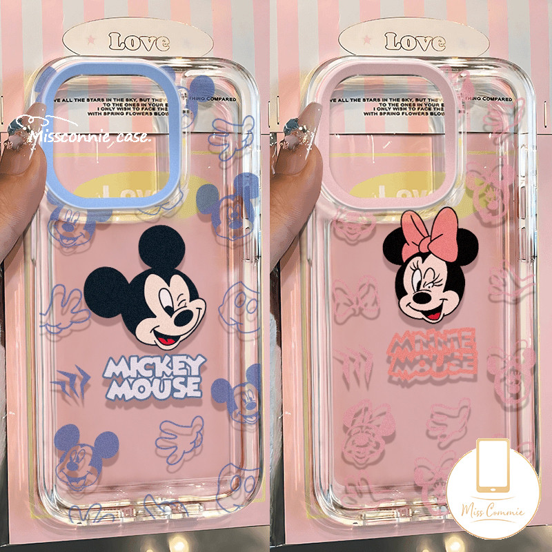 Cartoon Cute Mickey Minnie Mouse Case Compatible for IPhone 11 16 14 15 ...