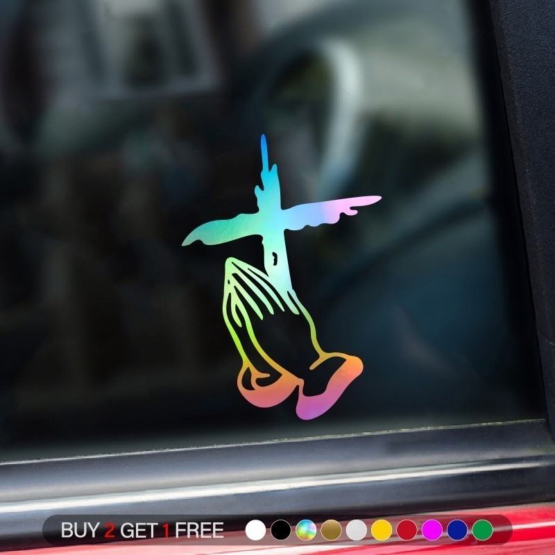 Jesus Cross Sticker for Car Stickers and Decals Waterproof Christian ...