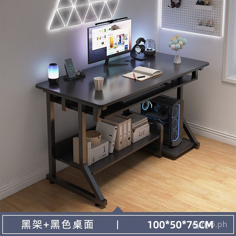 Computer Desk Desktop Home Game Tables Tempered Glass Office Table ...