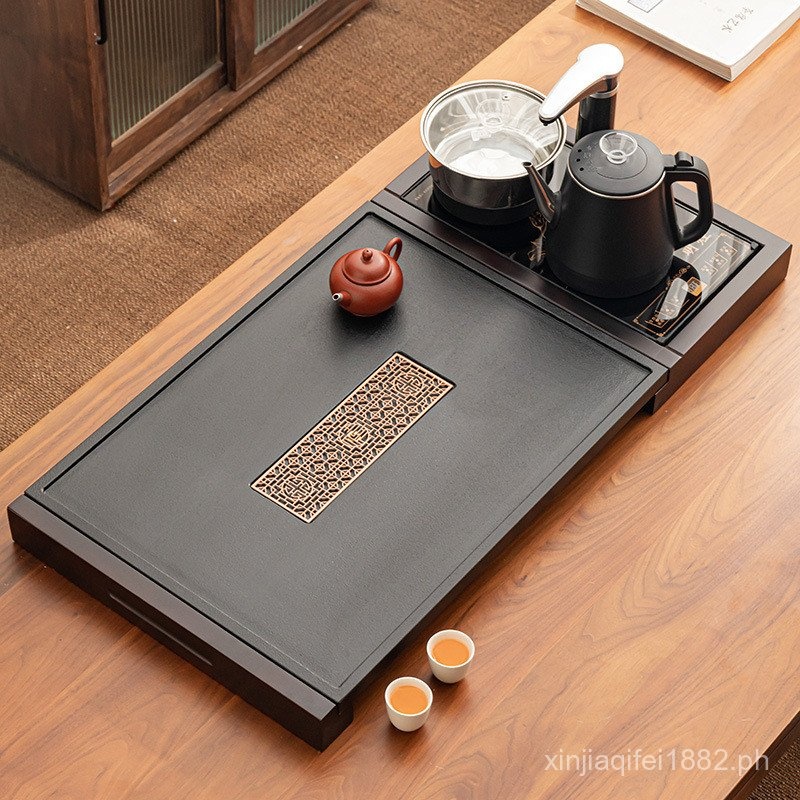 Tea Tray Set Imitation Black Stone Full-Automatic Integrated Water ...