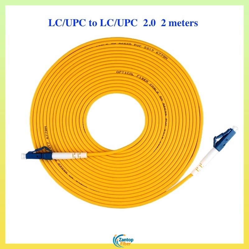 2 Meter 2.0 Fiber LC to LC Patch Cord Fiber Optical Cable Yellow ...
