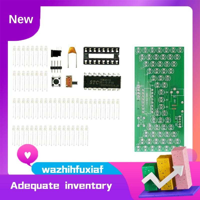 wazhihfuxiaf 5V Electronic Hourglass DIY Kit Funny Electric Production ...