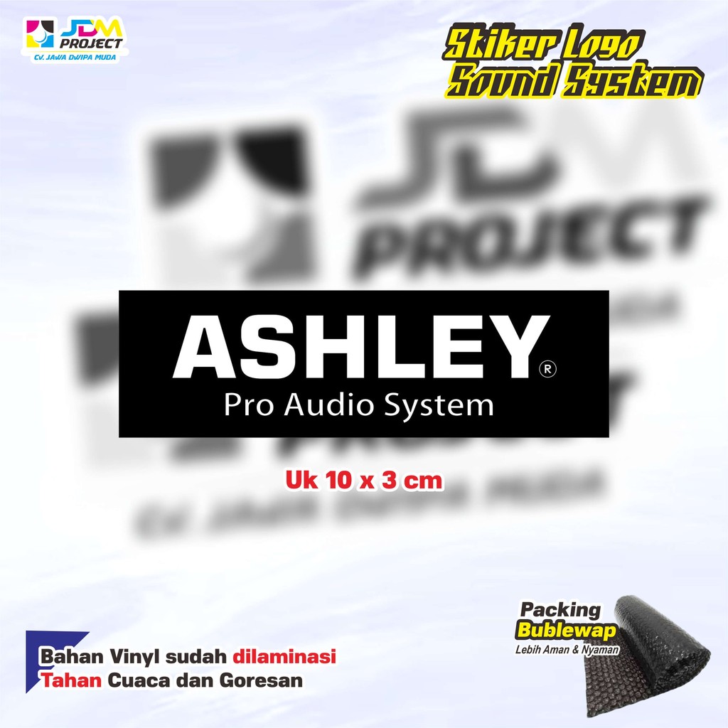 Jdm Project - ASHLEY SPL AUDIO RDW SOUND SYSTEM STICKER WATERPROOF ...