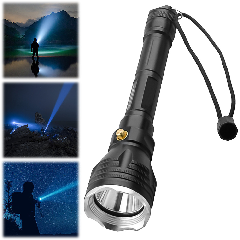 LED Scuba Diving Flashlight Waterproof Dive Torch 100m Underwater ...