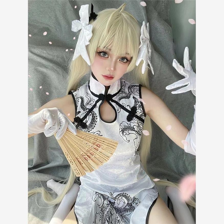 Dome Girl cos Clothing Edge Sky Cheongsam Kasuga Wild Dome cosplay ...