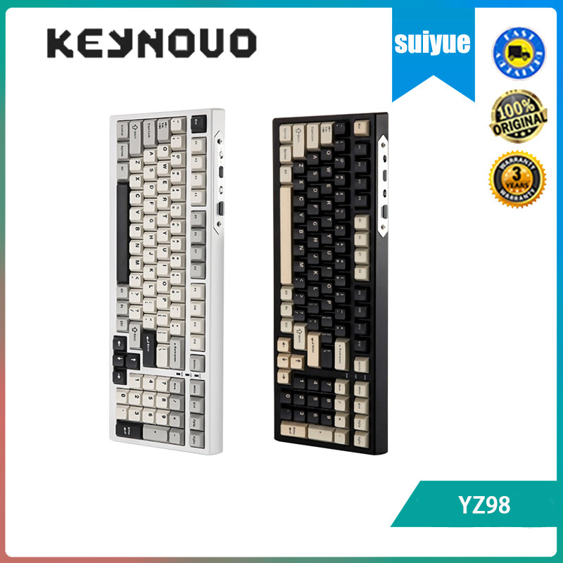 KEYNOUO YZ98 Three-mode Bluetooth Mechanical keyboard Customized Hot ...