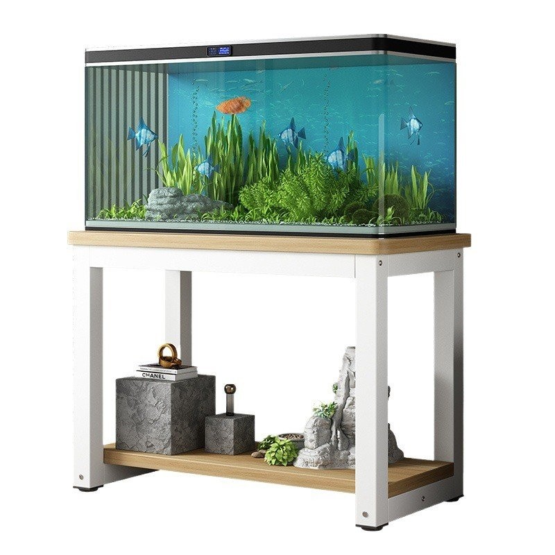 li Fish Tank Table Bottom Rack Fish Tank Rack Steel Wood Base Cabinet ...