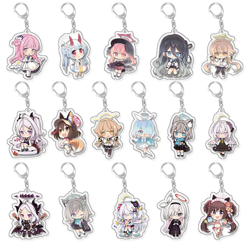 Blue Archive Chirp Sunaookami Shiroko Shuuya Hinomiya Acrylic keychain ...