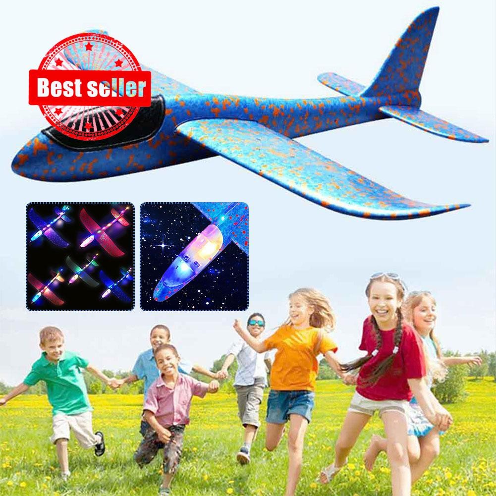 Led Large Hand-throwing Aircraft Children's Aviation Airplane Toys Hand ...