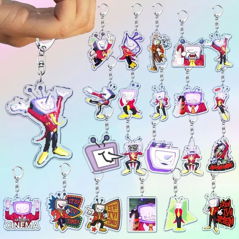 Game Deltarune Tenna Keychain Llaveros Accessories Bag Charms Spamton ...
