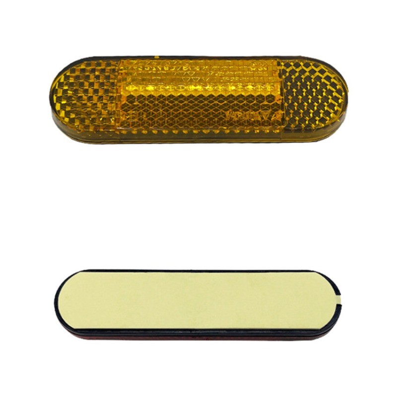 1 Pair Red Reflectors Truck Plastic Reflectors Motorcycle ATV Dirt Bike ...