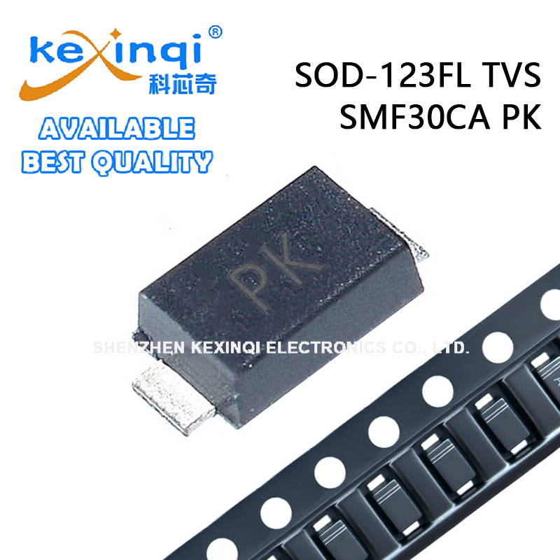 (20-100pcs) SMF30CA PK SOD-123FL TVS Transistor SMD Diode Electrostatic ...