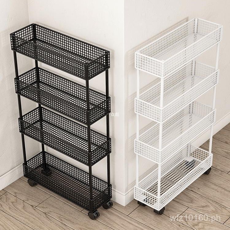 Small Trolley Storage Rack Bathroom Narrow Gap Cabinet Storage Rack ...