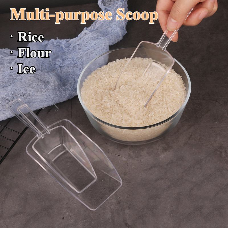 Plastic Ice Scooper Rice Scoop for Restaurant and Multi Purpose Big ...