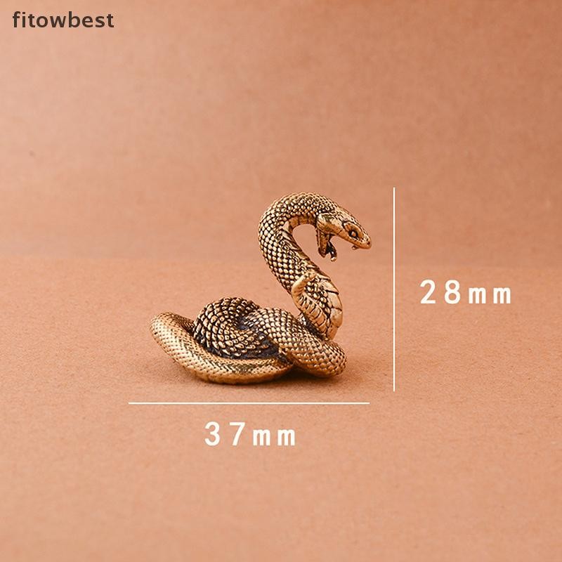 Fbph Copper Brass Mini Snake Antique Bronze Decor Figurines For ...