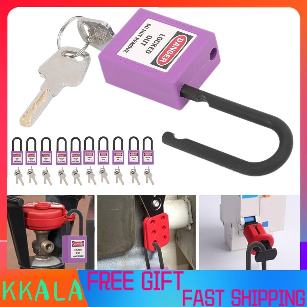 kkala-ph Safety Padlock 38mm/1.5in Isolation Lock Security 10Set for ...