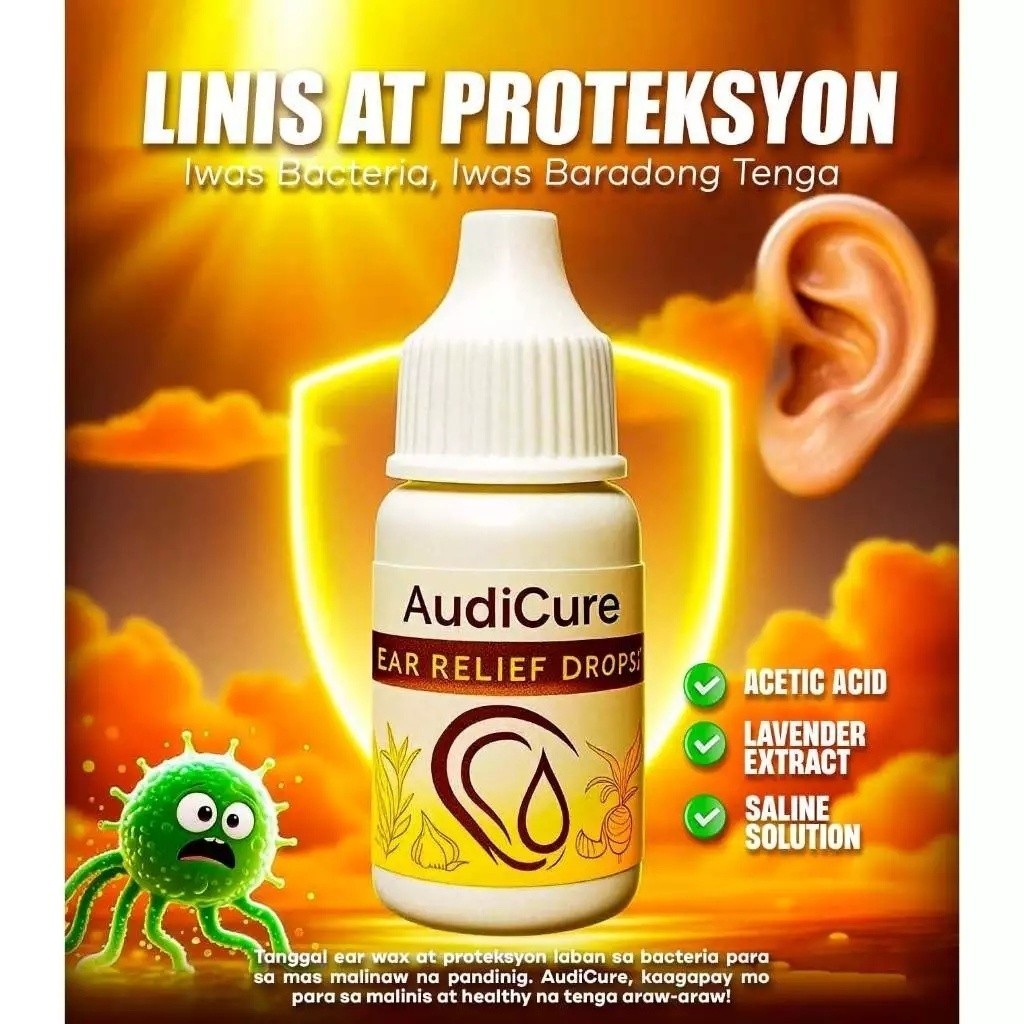 AudiCure Original Ear Relief Drops - Fast-Acting Liquid Formula for Ear ...