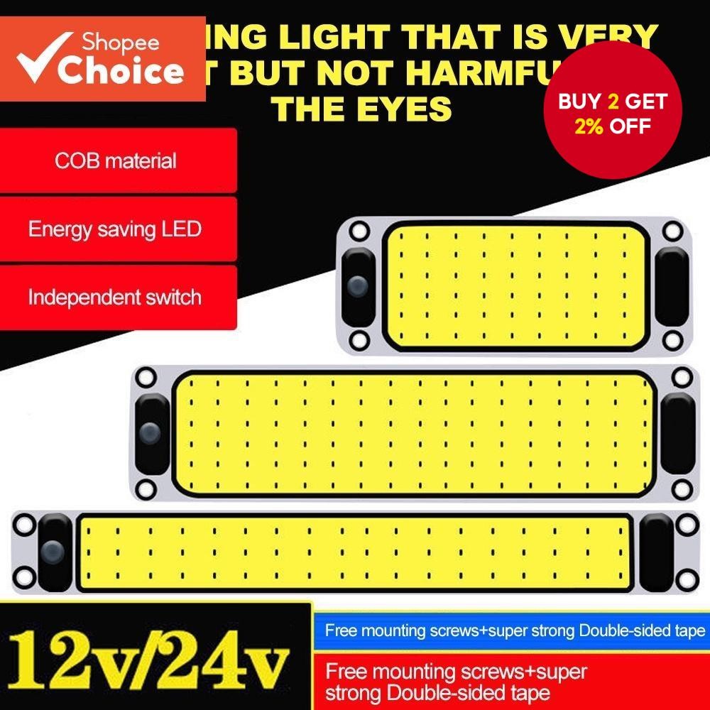 108LED 12-24V Car Interior Strip Light – Ceiling Reading Lamp with ...