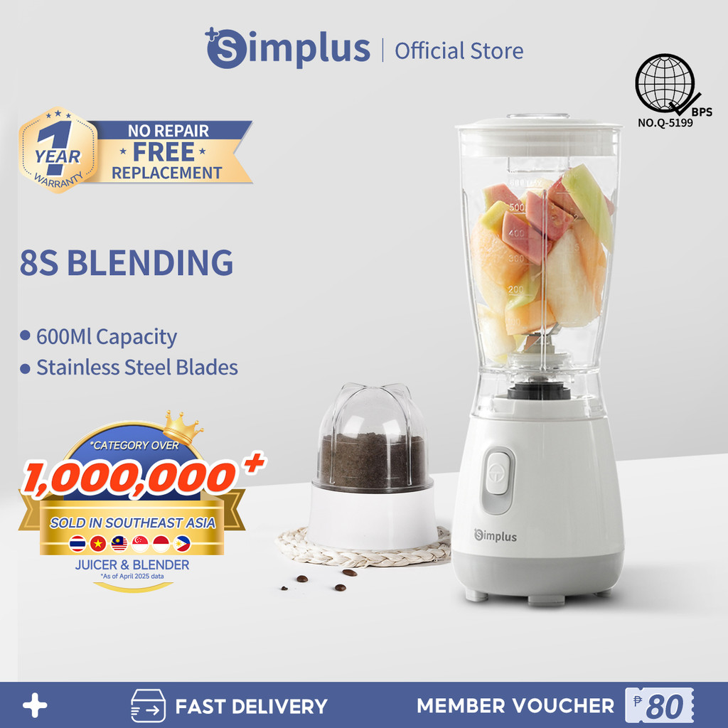 Simplus Blender Food Processor Juice Blender for Fruit and Vegetables ...