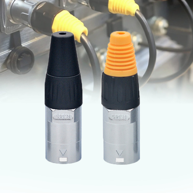 IP67 Waterproof RJ45 Connectors Metal Socket Ethernet Aviation ...