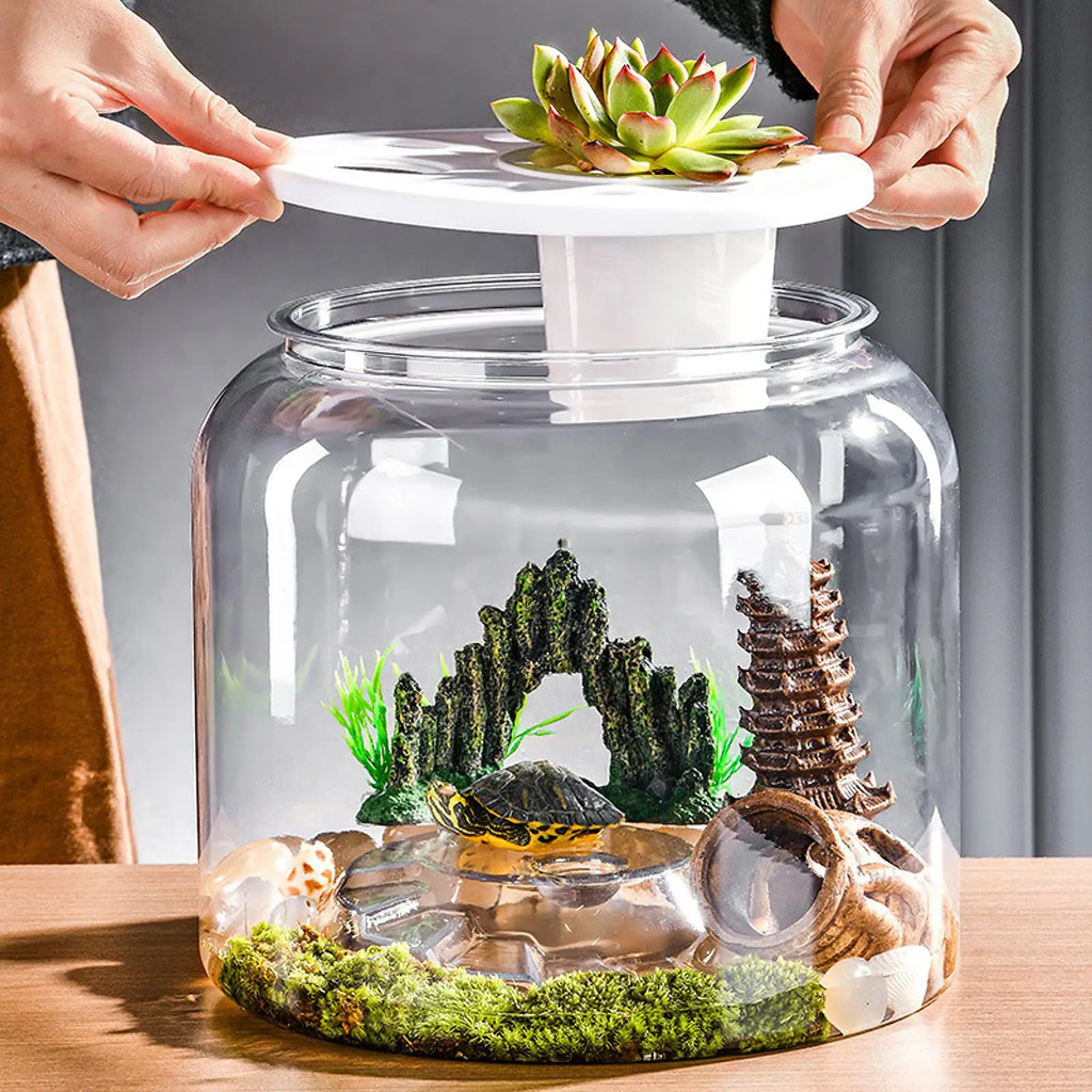[NEW] Turtle Tank Aquarium Terrapin Hatching Resting Pets Accessory ...