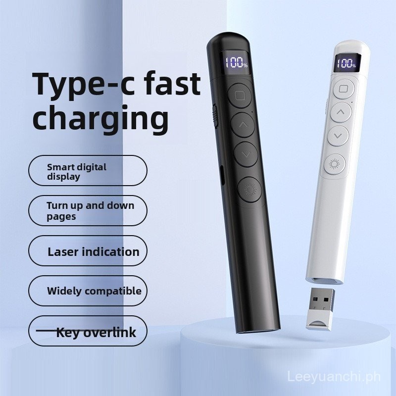 Rechargeable Wireless Presenter Pen - Laser Pointer & PPT Clicker for ...