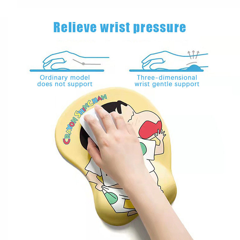 openwaterd Crayon Shin-chan Anime Mouse Pads With Silicone Wrist Rest ...
