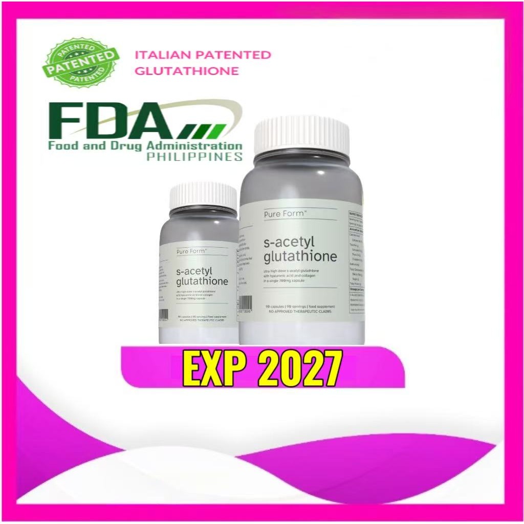 Pure Form S-Acetyl Glutathione Capsules | 700mg of Gluta With Collagen ...