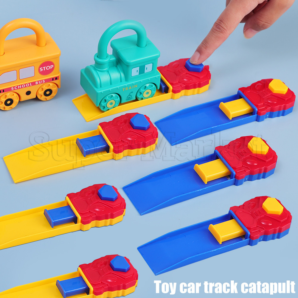 Toy Car Track Launcher - Car Catapult Rail - Children's Interactive Toy ... Toy Car Track Launcher - Car Catapult Rail - Children's Interactive Toy ...