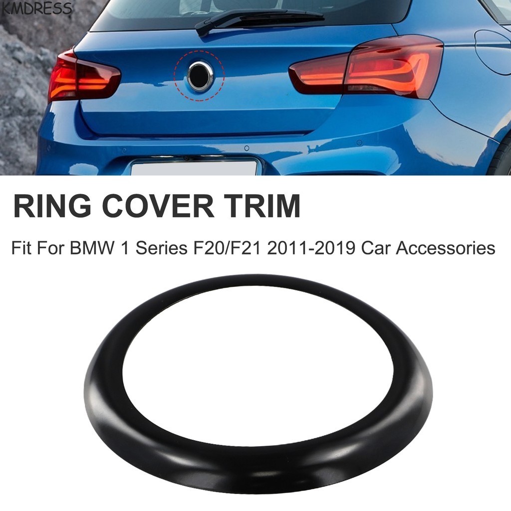 KMS Black Rear Boot Badge Ring Cover For BMW 1 SERIES F20 F21 2011-2019 ...