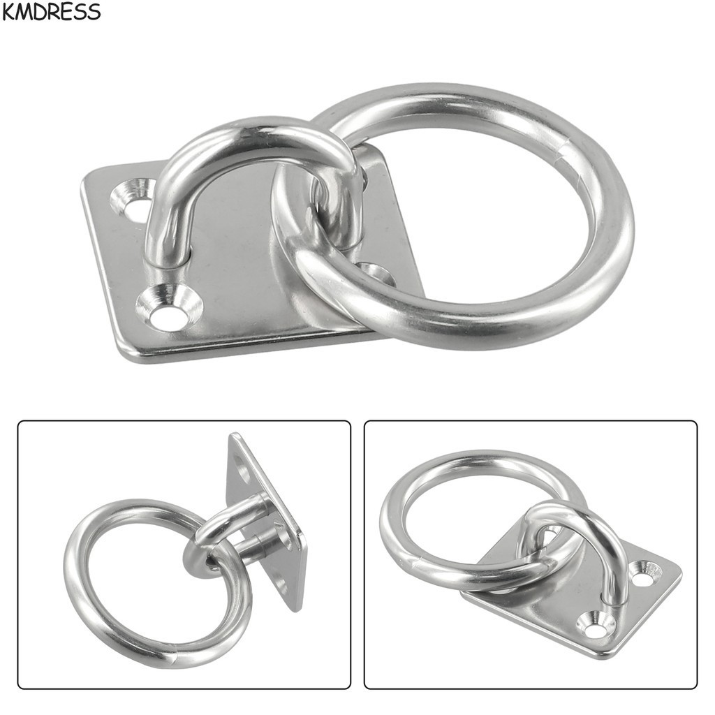 KMS Stainless Steel Marine Eye Plate with Ring (Lashing Tie Down Boat ...