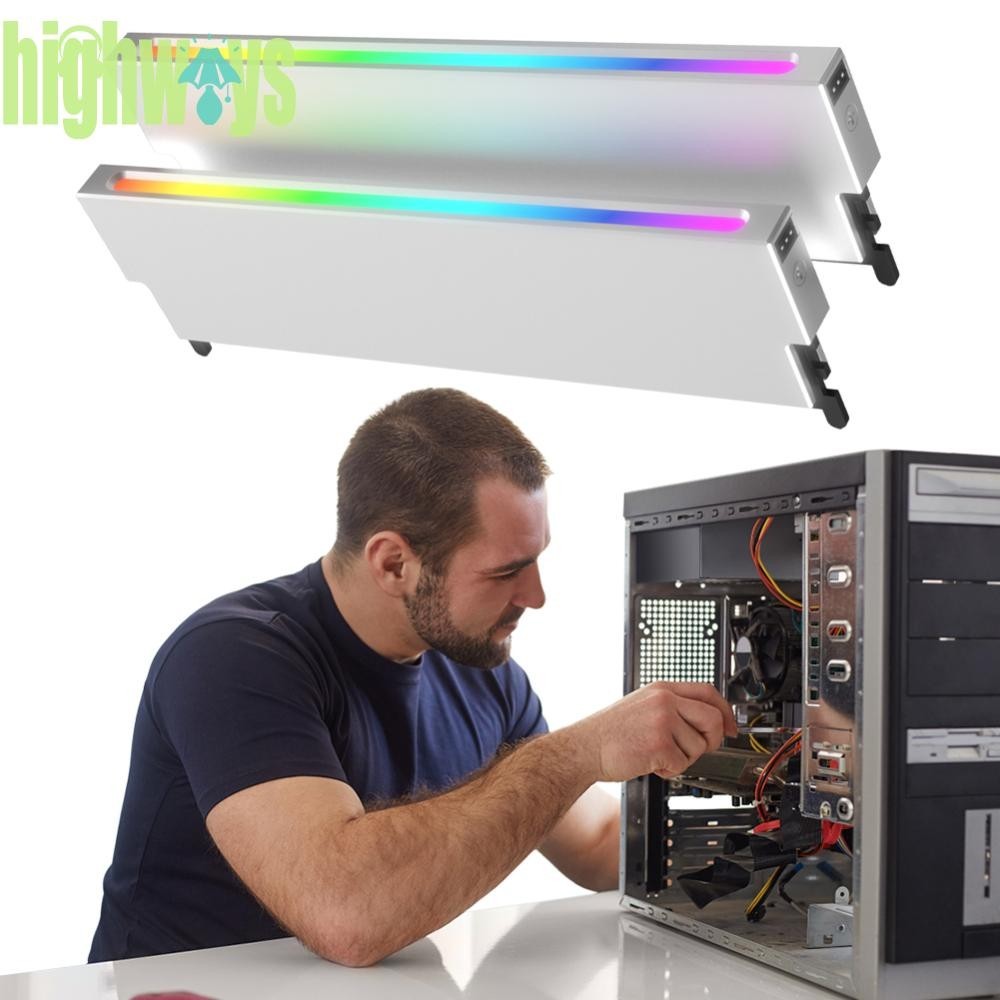 Desktop Computer RAM Heatsink 5V 3PIN ARGB Sync DDR3 DDR4 DDR5 Memory ...