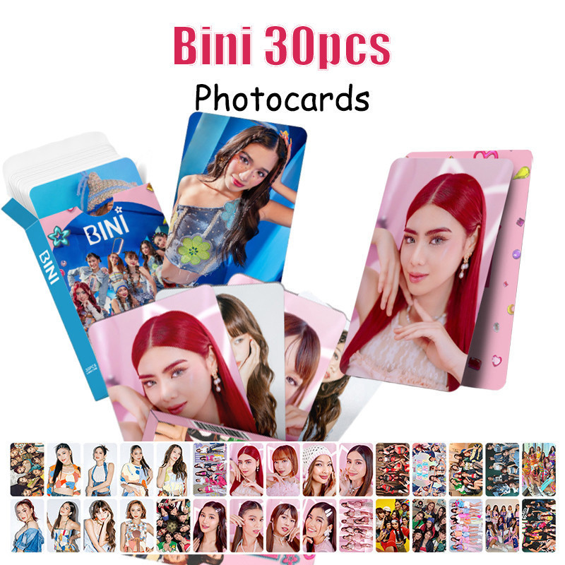 30Pcs Photocard BINI Lomo Cards BINI Photocards Photo Cards Maloi ...