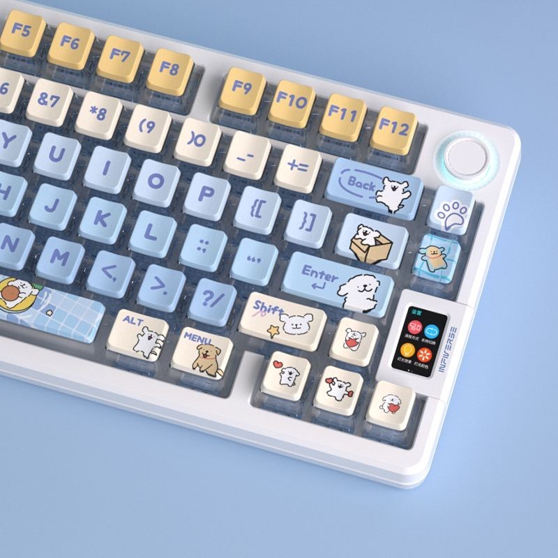 Maltese Pudding Keycap OEM Profile 122 Keys PBT Five-sided Dye ...