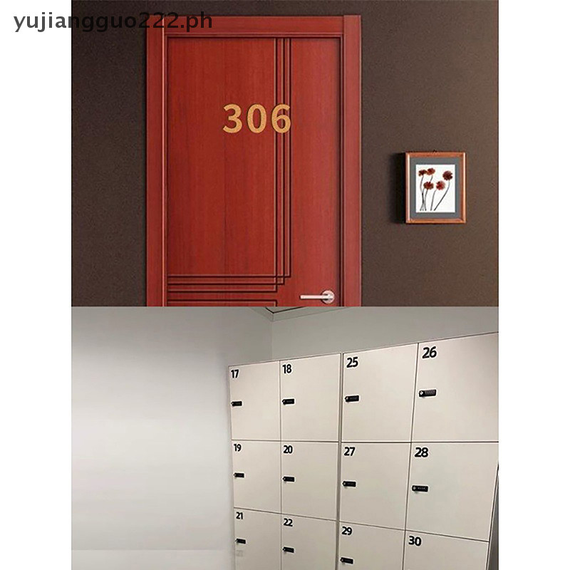 # NEW # 3D Self Adhesive Modern Door Number 0-9 Plaque House Number ...