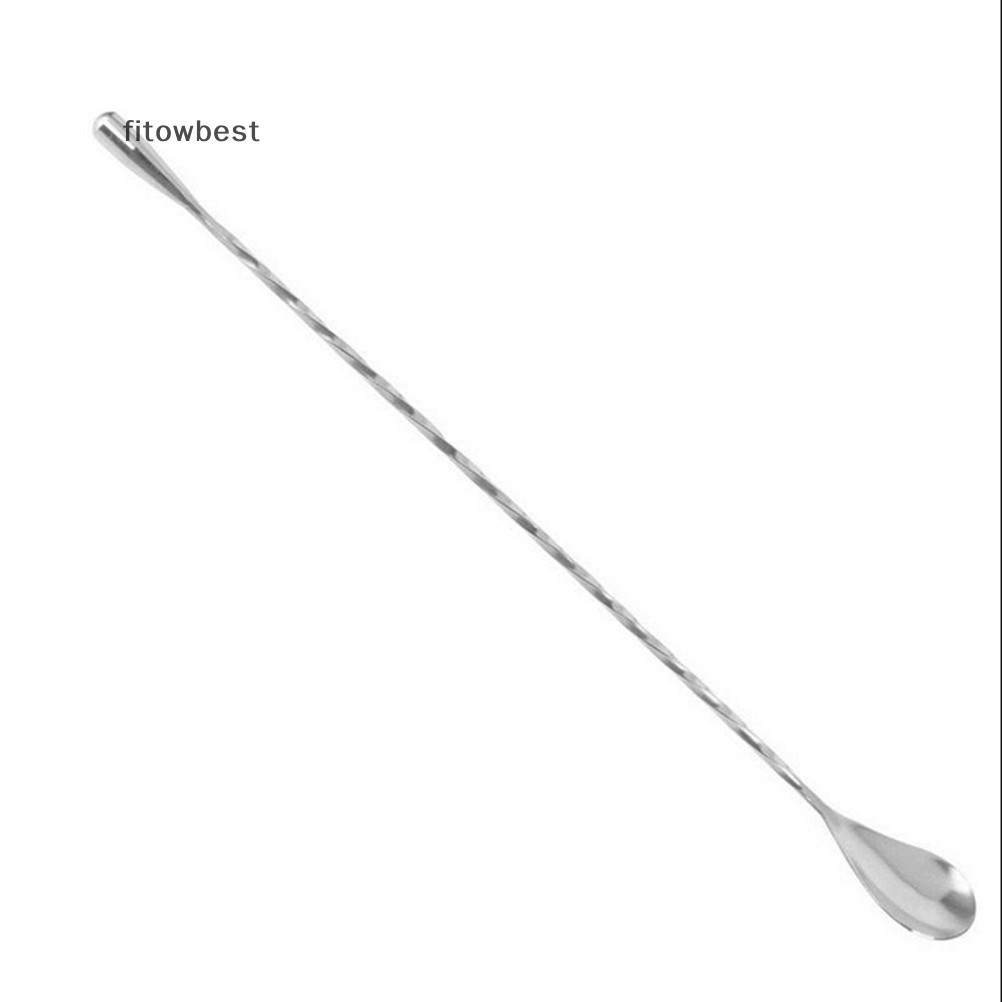 Fbph Stainless Steel Cocktail Mixer Stirrer Bar Puddle Stirring Spoon ...