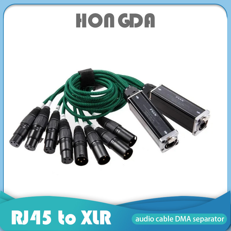 RJ45 To XLR Audio Cable DMX Splitter For Snake Cable Network Extension ...