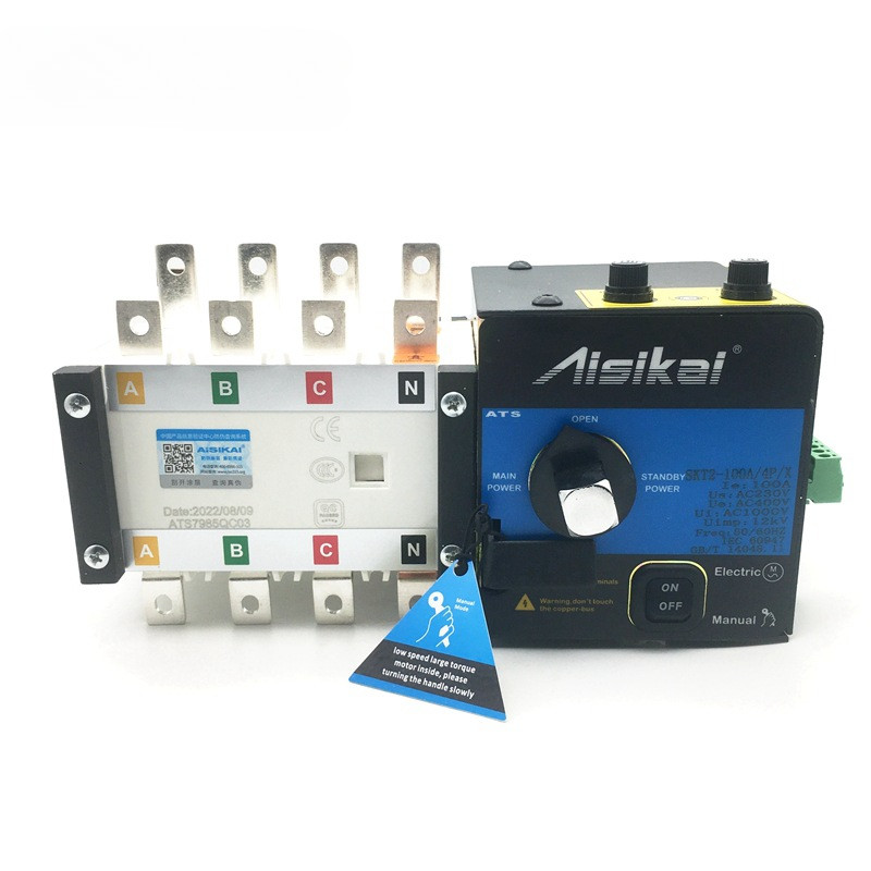 Imported Original AISIKAI ATS SKT2 20A 40A 63A 80A 100A 4P Generator ...