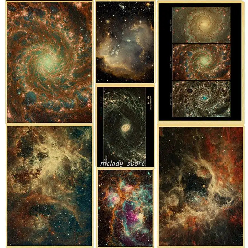 the Outer Space Posters Starry Sky Space Galaxy Decor Solar System ...