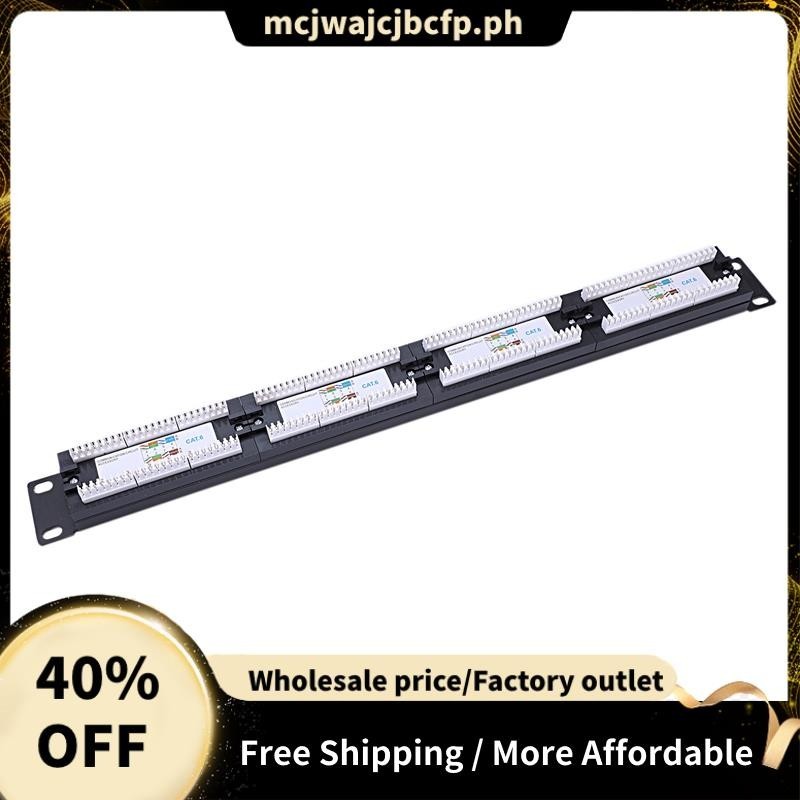 Perfect UTP 24 Port Rj45 Patch Panel Rack Cable Wall Mounted Bracket ...