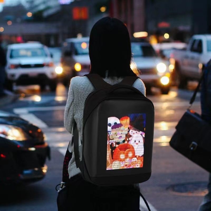 Led Backpack Display Driving Knight Bag Tik Tok Super Hot Street ...