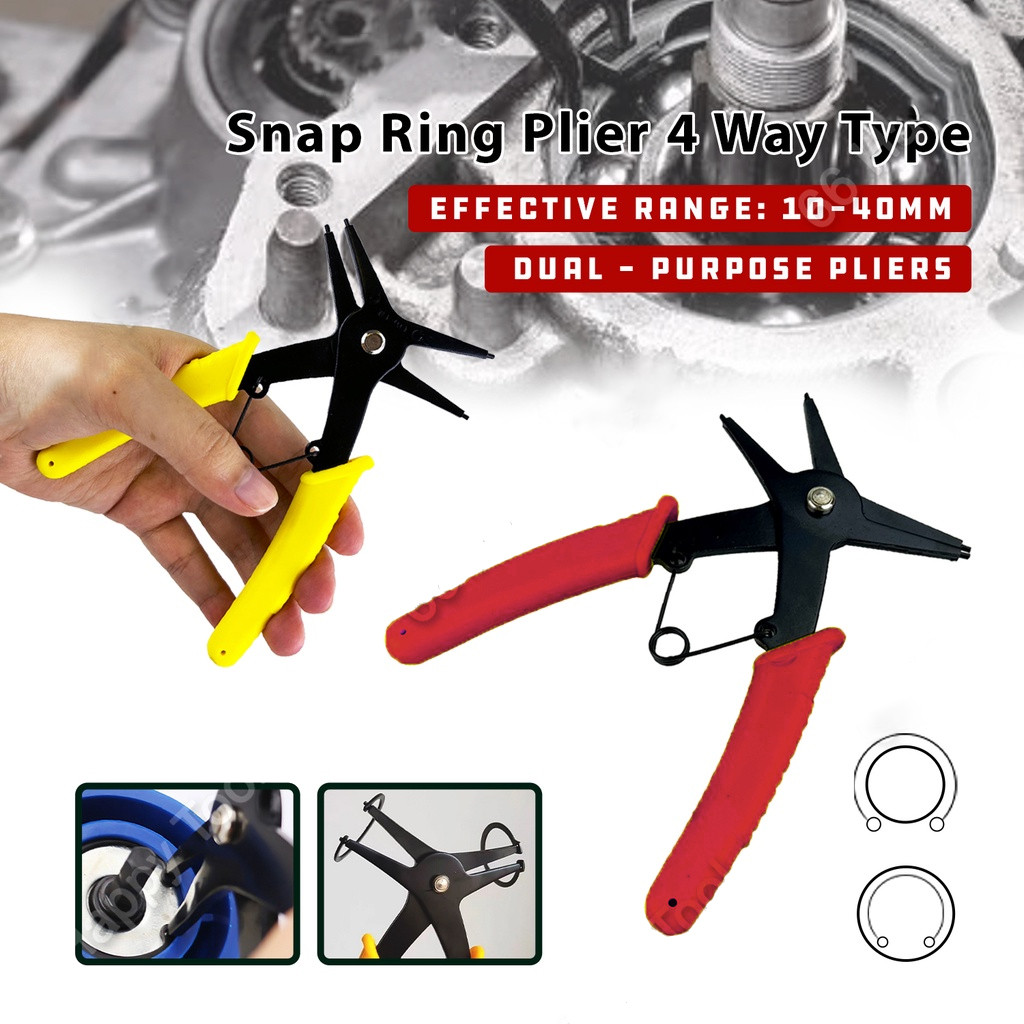 2-In-1 Portable Circlip Pliers Multifunction Diy Snap Spring Ring ...