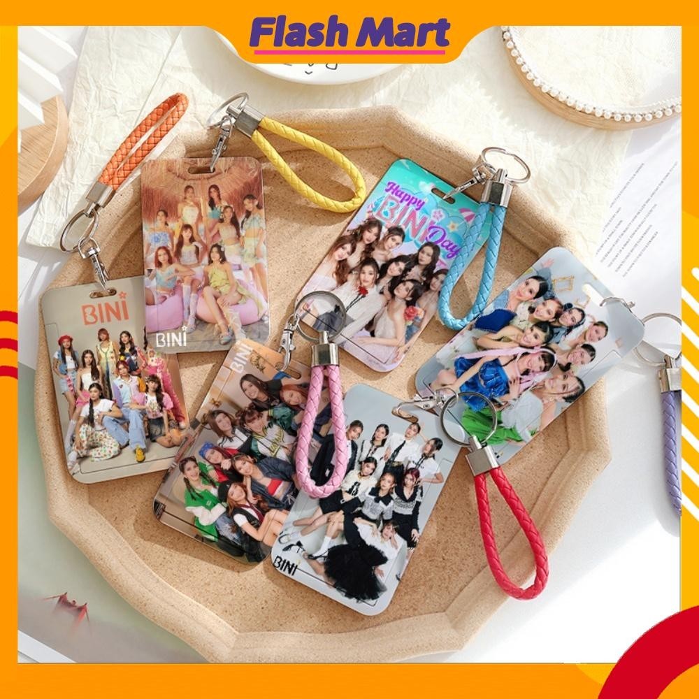 BINI Jollibee Keychain Pendant Double-Sided Color Printing Sliding Card ...