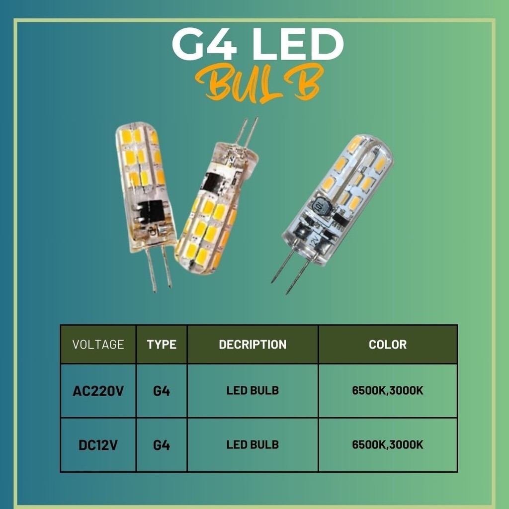 G4 LED Light Corn Bulb 2835 SMD White/ Warm White Silicone Crystal Lamp ...