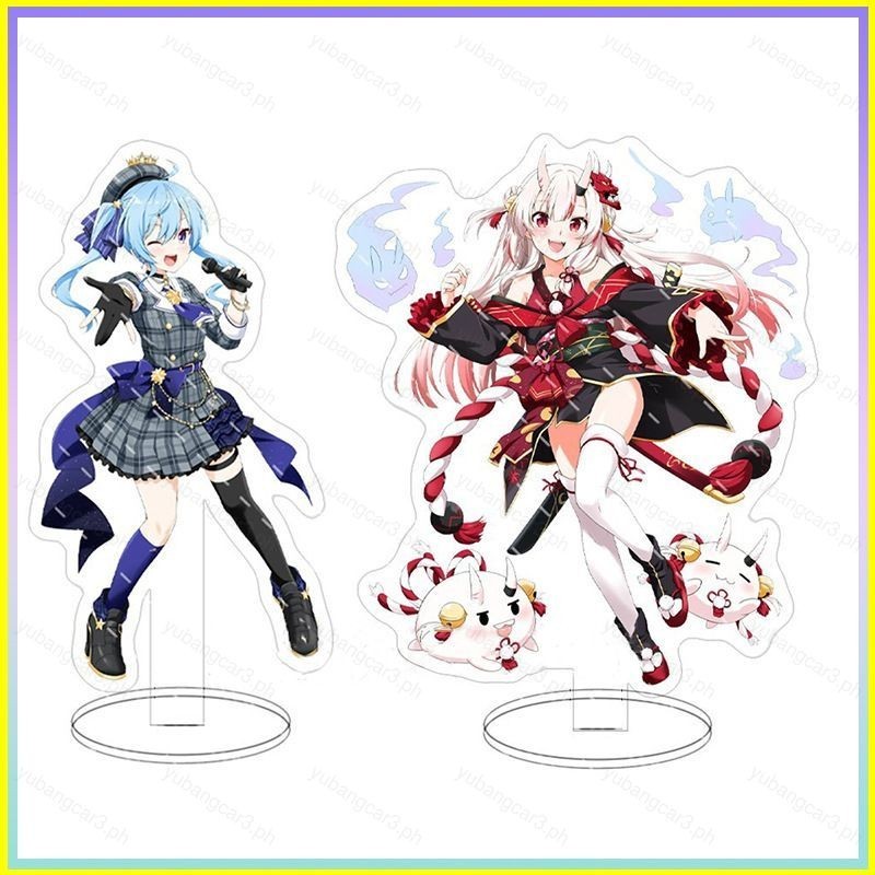 INS Hololive Vtuber Figure Anime Model Toys Plate Holder Gawr Gura Mori ...