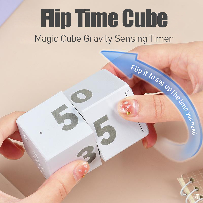 USB Charging Timer Flip Cube 10 Preset Times Desk Productivity Timer ...