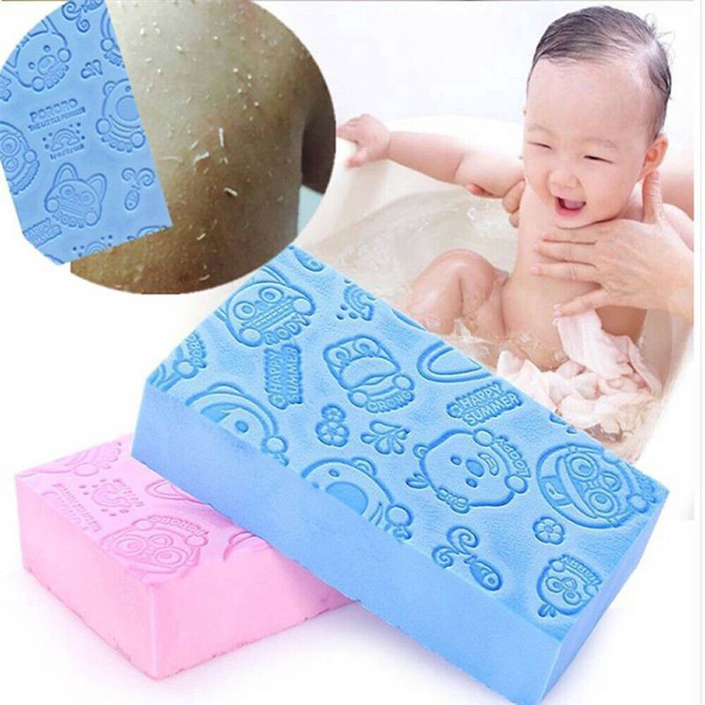 Sponge Clay Bath Sponge Printed Scrub Shower Baby Scrubber Washing ...