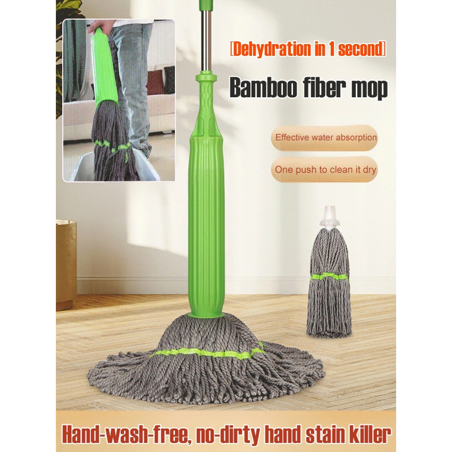 Old-fashioned self-wringing rotating mop Automatic Spinning Mop Mop ...