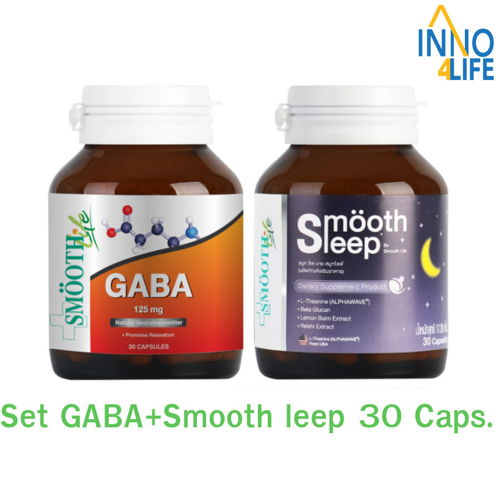 Set Couple Smooth Life The Best Includes GABA 30 Capsules + Leep (L ...