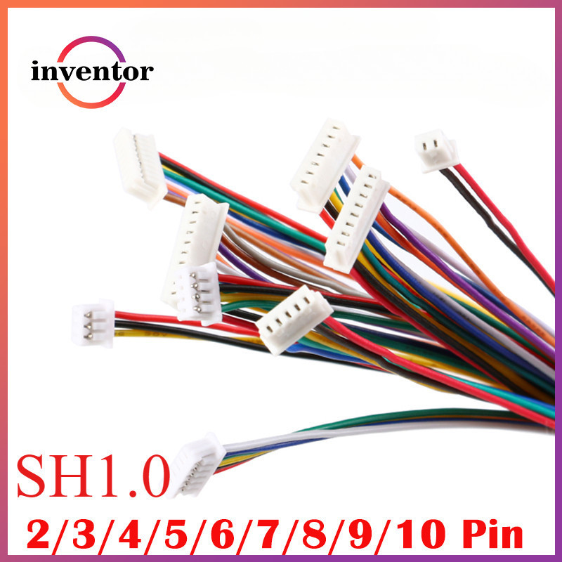 5PCS SH 1.0mm Wire Cable Connector DIY SH1.0 JST 2/3/4/5/6/7/8/9/10 Pin Electronic Line Single ...